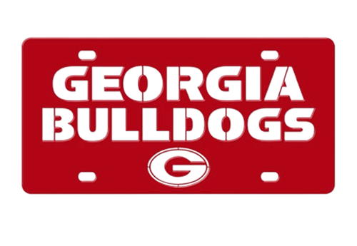 Gameday Ironworks Georgia College Football Bulldogs License Plate, Red ...