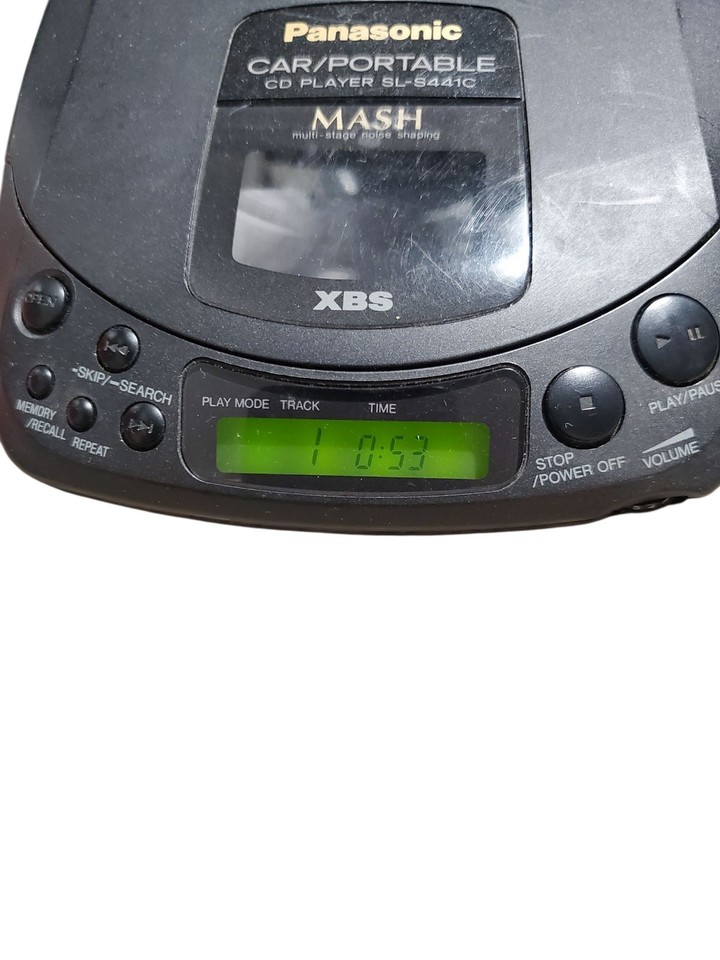 Vintage Panasonic SL-S441C Car/Portable CD Player 1993 MASH XBS Made in ...
