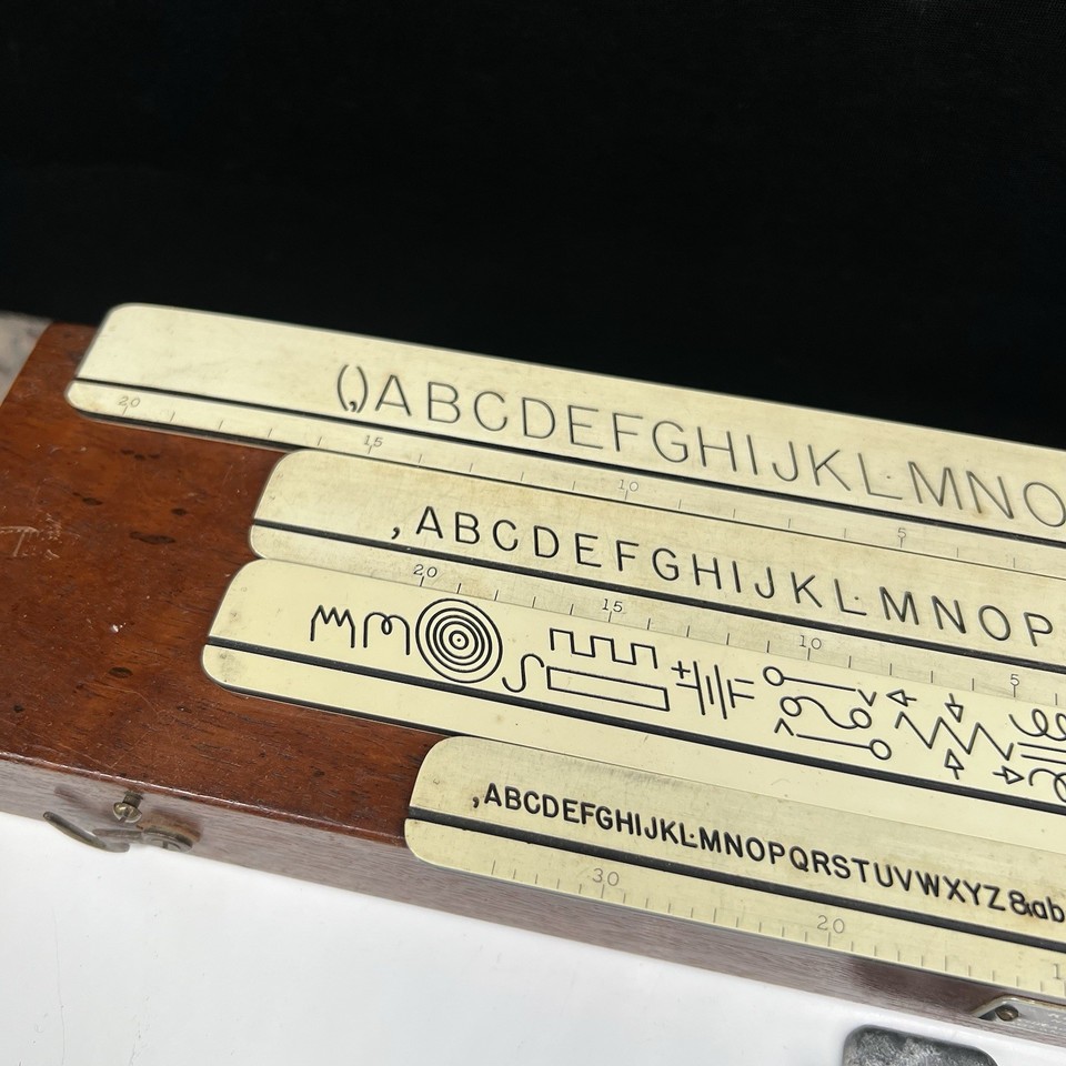 Antique Keuffel & Esser Co Leroy Lettering Set With Wood Case Drafting ...