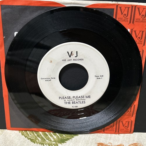 *HEAR* The Beatles Please Please Me/From Me To You RARE White Label VJ ...