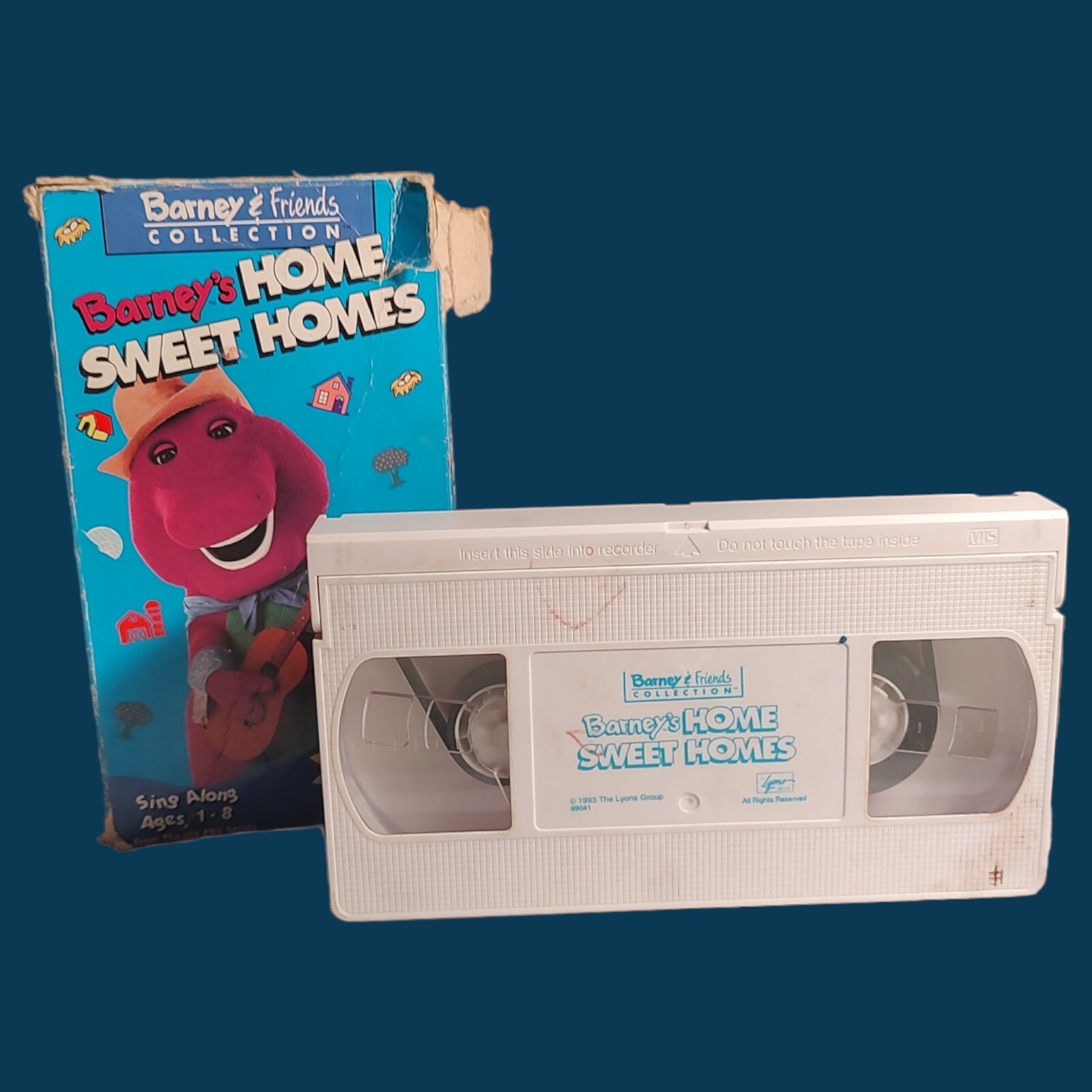 Barney - Barneys Home Sweet Homes VHS 1993 Vintage Kids Cartoon TV Show ...