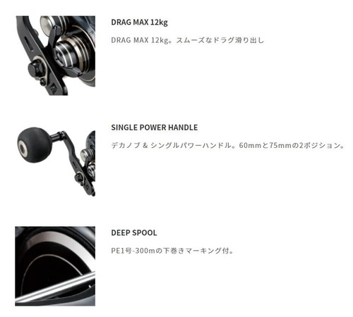 Tailwalk Reel ELAN WIDEPOWER II Baitcasting JIGGING 71BL | eBay