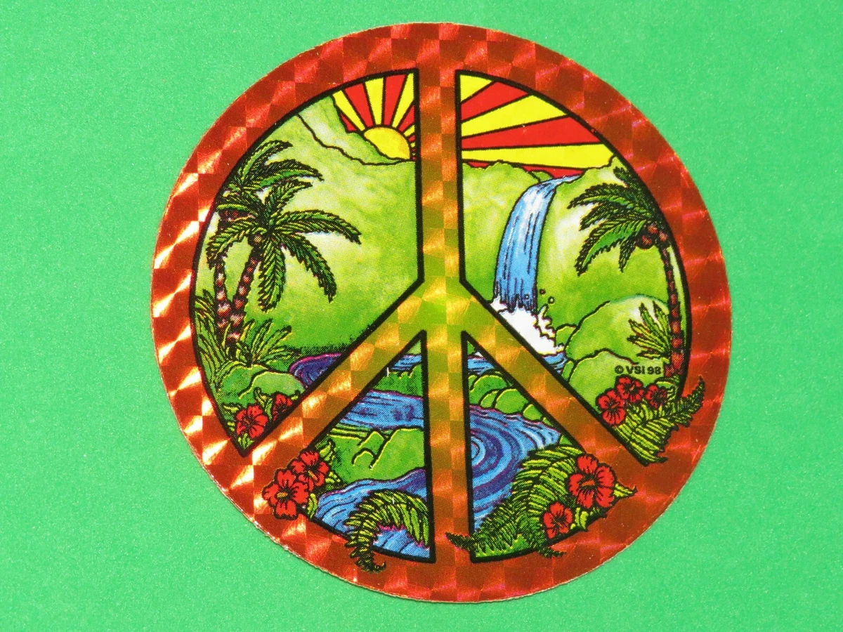 Trippy Peace Sign Drawing