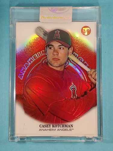 2002 Topps Pristine Encased REFRACTOR RC Casey Kotchman Angels #160 ...