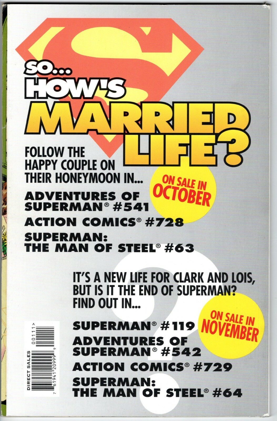 Superman the Wedding Album #1 Signed 11x | eBay