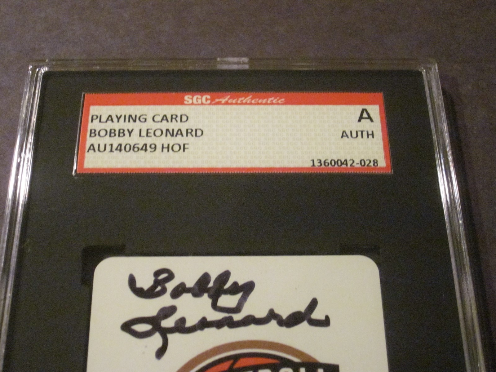 BOBBY LEONARD AUTOGRAPHED HALL OF FAME CARD-SGC SLAB-ENCAPSULATED | eBay