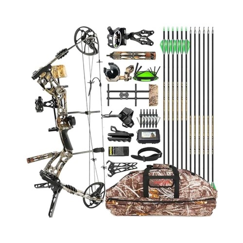 CNC Machined Compound Bow, 30,70lb Draw, 23.5,31", 325FPS, Archery ...