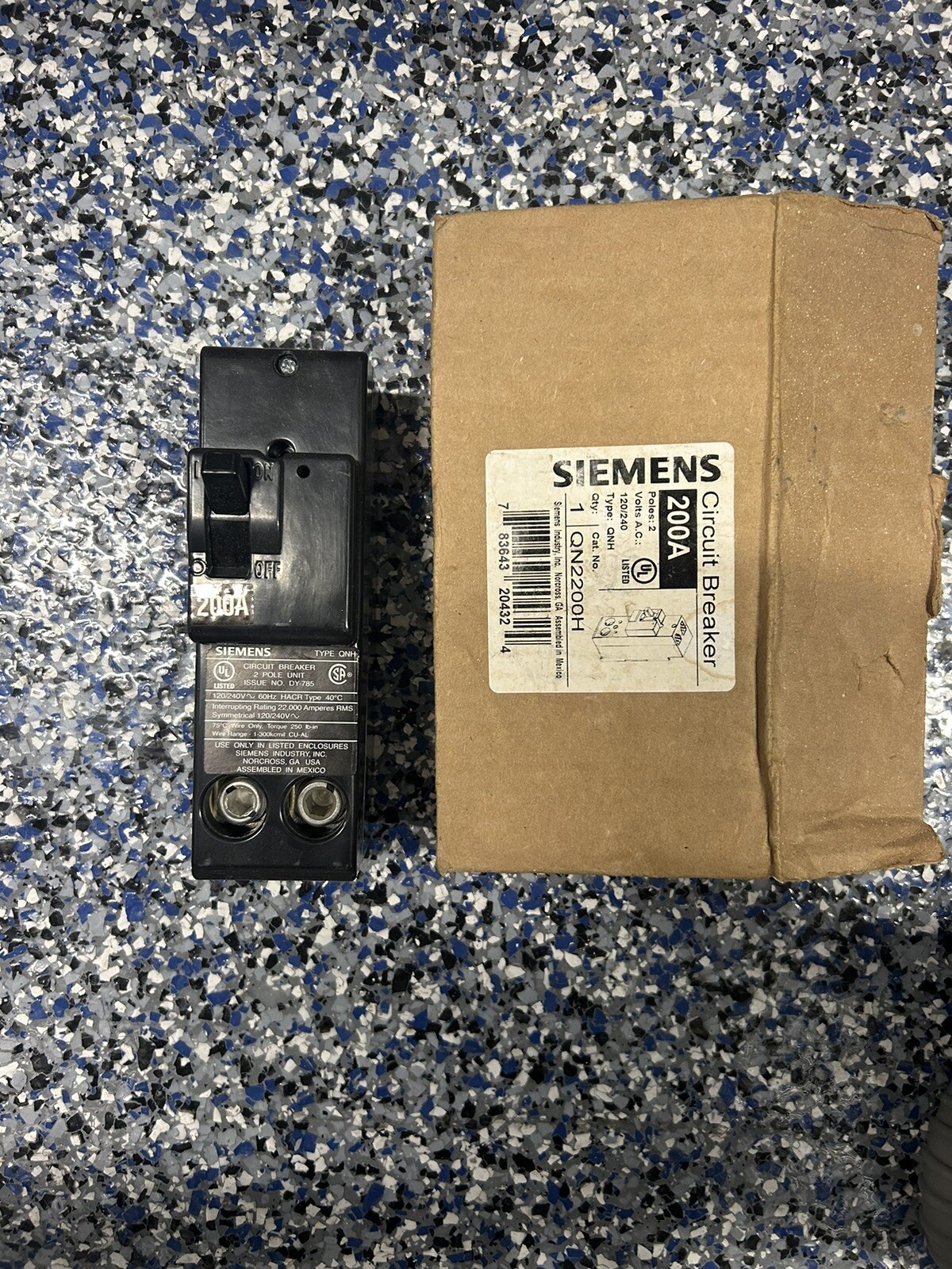 Siemens QN2200H 200A doble polo 120/240 Volt 22K tipo QNH disyuntor | eBay