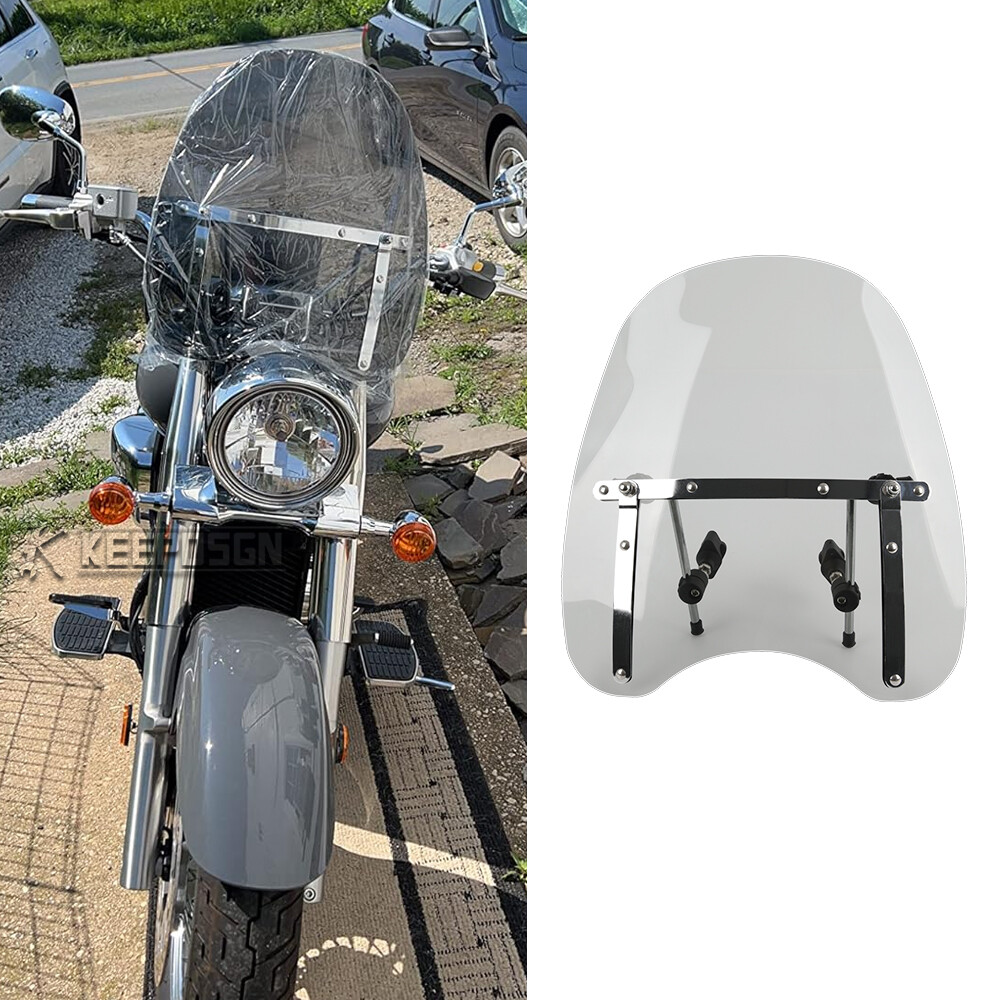 For Suzuki Boulevard M109R C50 7/8" 1" Handlebar Light Smoke Windshield ...