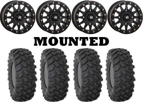 Kit 4 System 3 XTR370 33x10-15 on High Lifter HLA1 Beadlock Matte Black ...