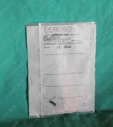 IFM, IGC205, IGB3012-BPKG/M/US-104-DPS, Efector Inductive Sensor Switch ...