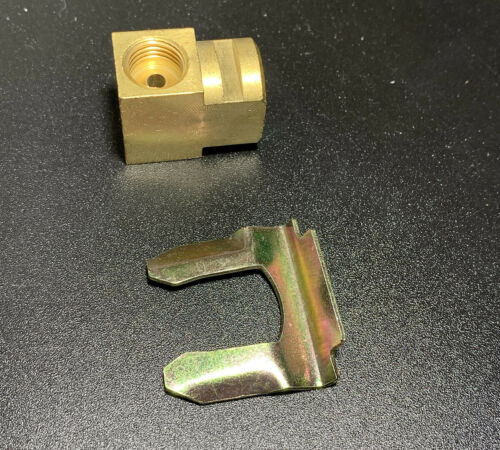 1937-70 GM Rear brake Flex Line Hose 3/8-24 Brass Tee with Slot ...