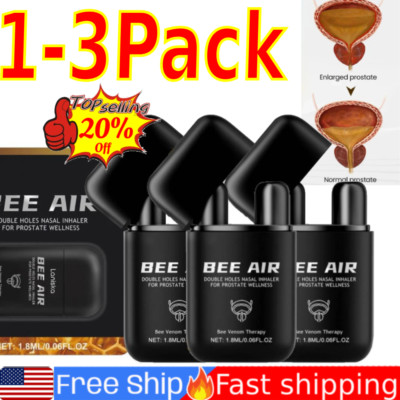 1-3 Pack BEE AIR Double Holes Nasal Inhaler, Male Prostate Care Inhaler ...