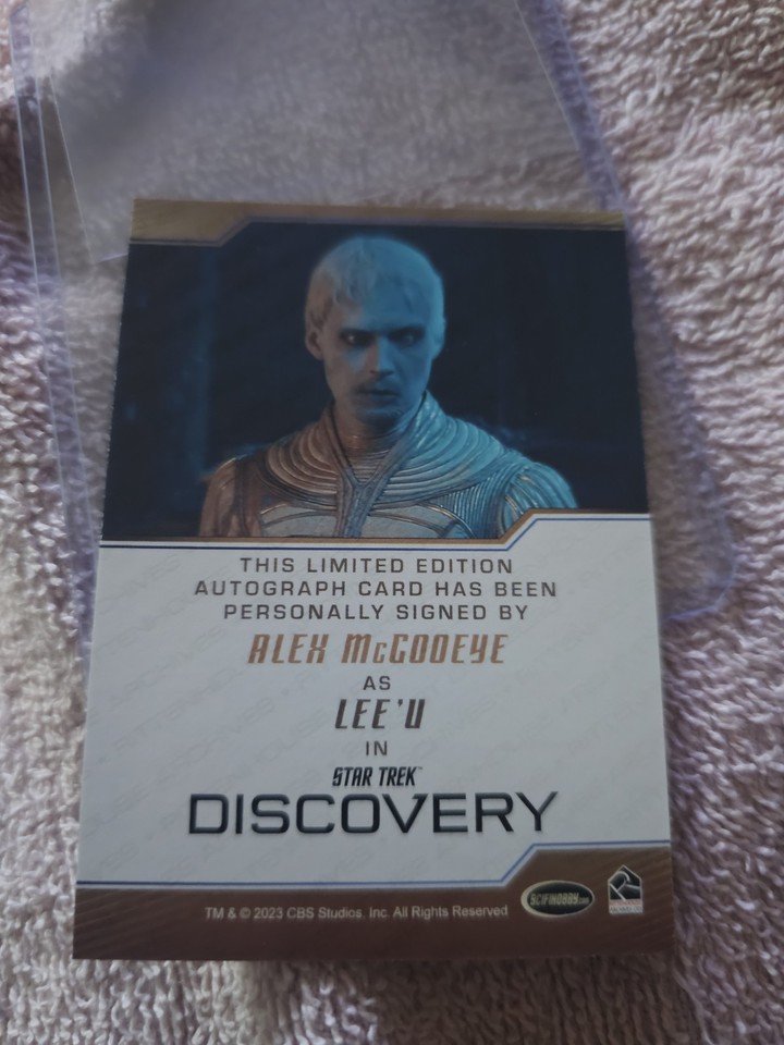 2023 Alex McCooeye As "Lee 'U" ON CARD LTD Edition Blue Autograph | eBay