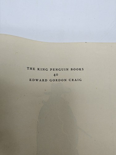 Edward Gordon Craig: Designs for the Theatre King 1948 Penguin HC + TLS ...