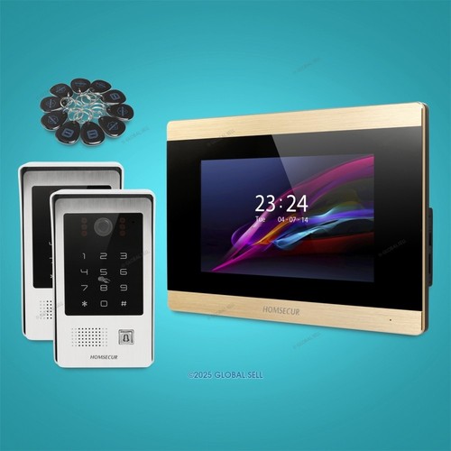 HOMSECUR 7" Wired Hands-free Video Door Entry Phone Call System+Password Access | eBay