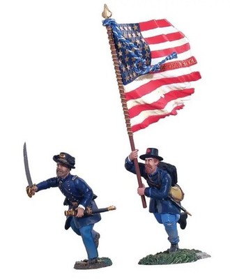 Britains 31011 Civil War Union Infantry Iron Brigade Command Set #1 ...