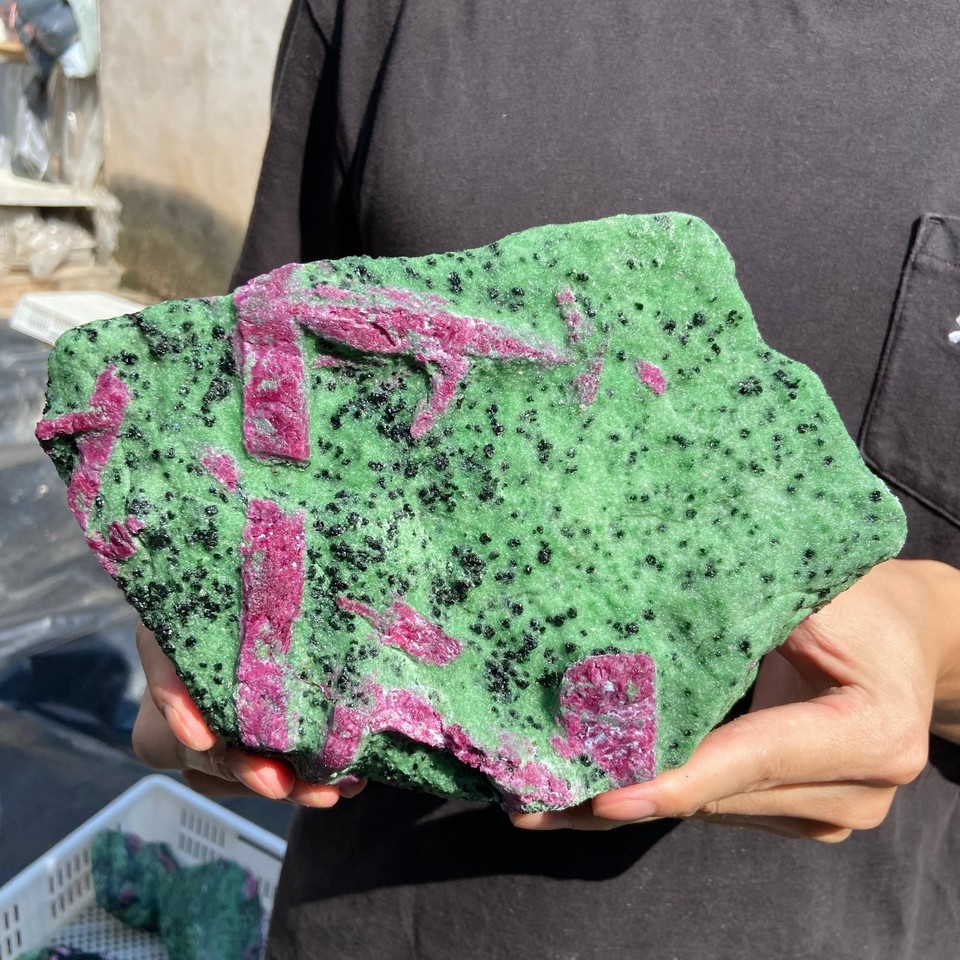 7.2lb Natural Ruby Zoisite Crystal Gemstone Rough Anyolite Mineral ...