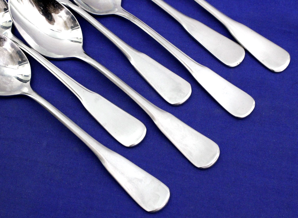 Oneida MINUTE MAN/COLONIAL BOSTON Stainless 7 TEASPOONS Satin Indonesia ...