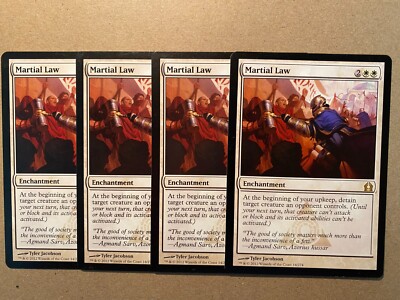 MTG 4x Martial Law Return to Ravnica Modern Magic the Gathering Card x4 ...
