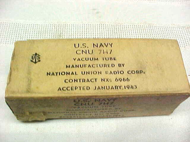 WWII 1943 Dated Radio Tubes US Navy & ARMY TUBES NOS ONE PRICE | eBay