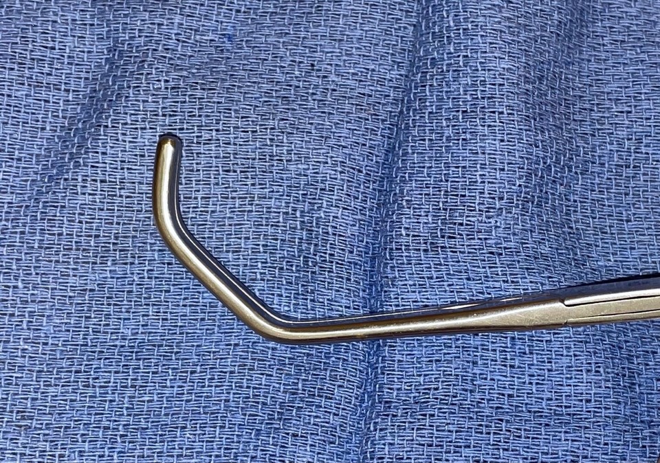 PILLING 35-4002 STAINLESS 25.5CM SATINSKY CLAMP DEBAKEY JAW 3.6CM TIP ...
