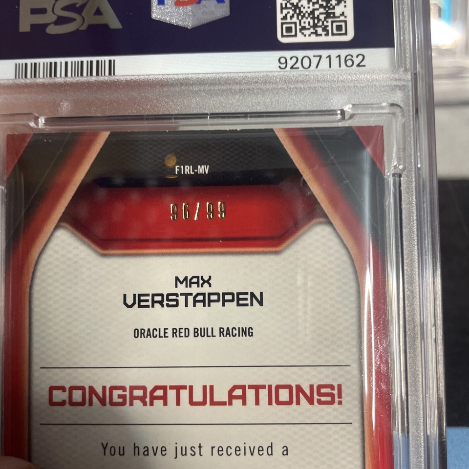 MAX VERSTAPPEN 2022 Topps Formula 1 F1 Relic Blue /99 Driver Won. 2 ...