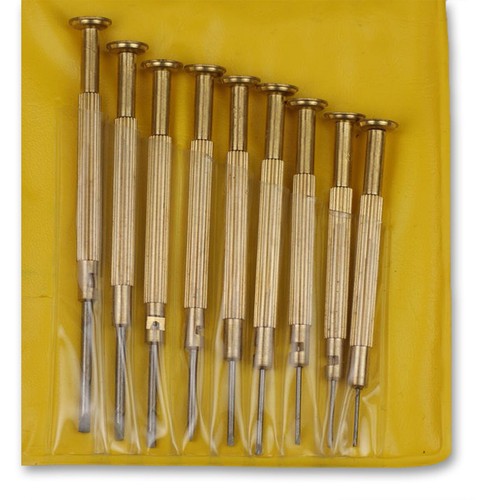 BRASS watchmakers screwdrivers set x9 HIGH QUALITY stella | eBay