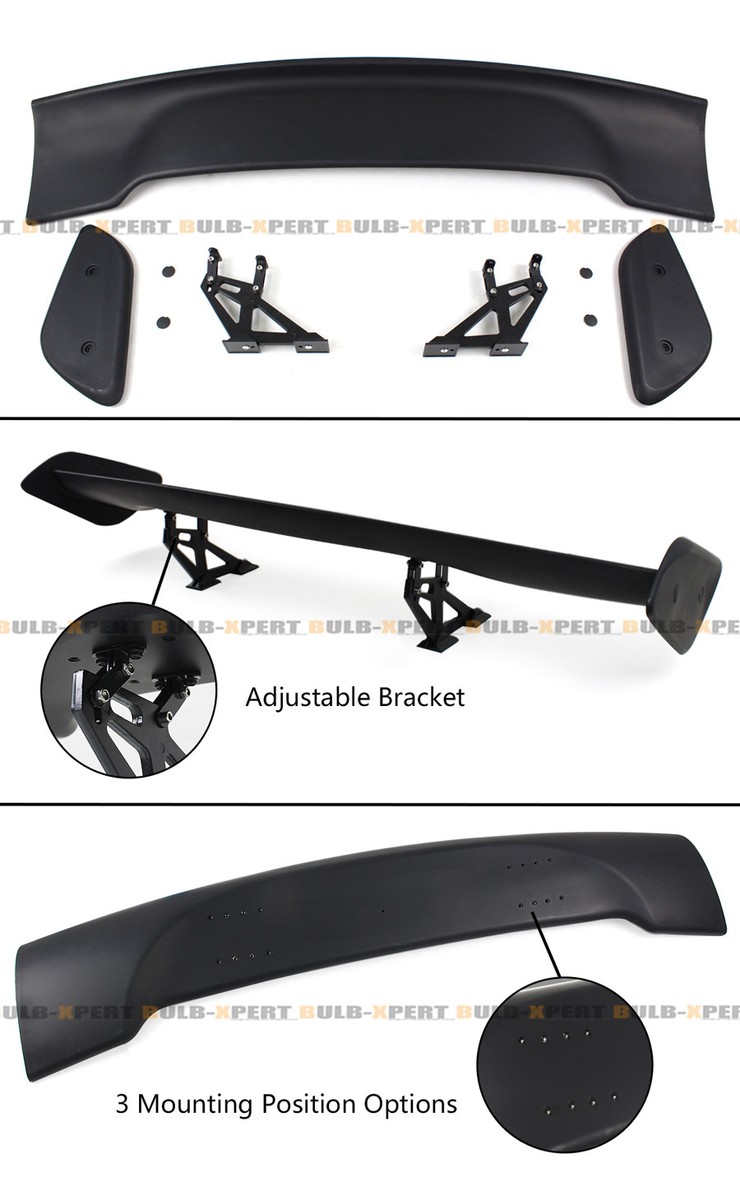 ABS Car Spoiler 3-Piece ABS Trunk Lip Spoiler Kit - Universal Matte ...