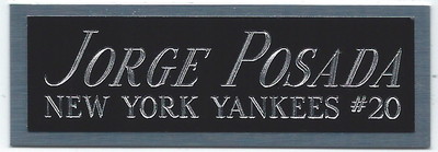 GARY SHEFFIELD YANKEES NAMEPLATE AUTOGRAPHED Signed Baseball Display ...