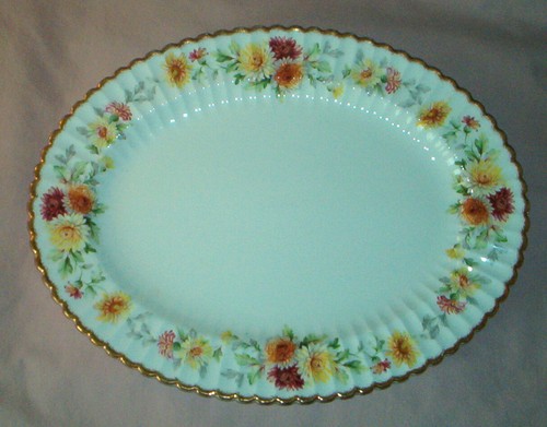 PARAGON - AUTUMN GLORY - Bone China - 15 x 12 Inch Oval SERVING PLATTER ...