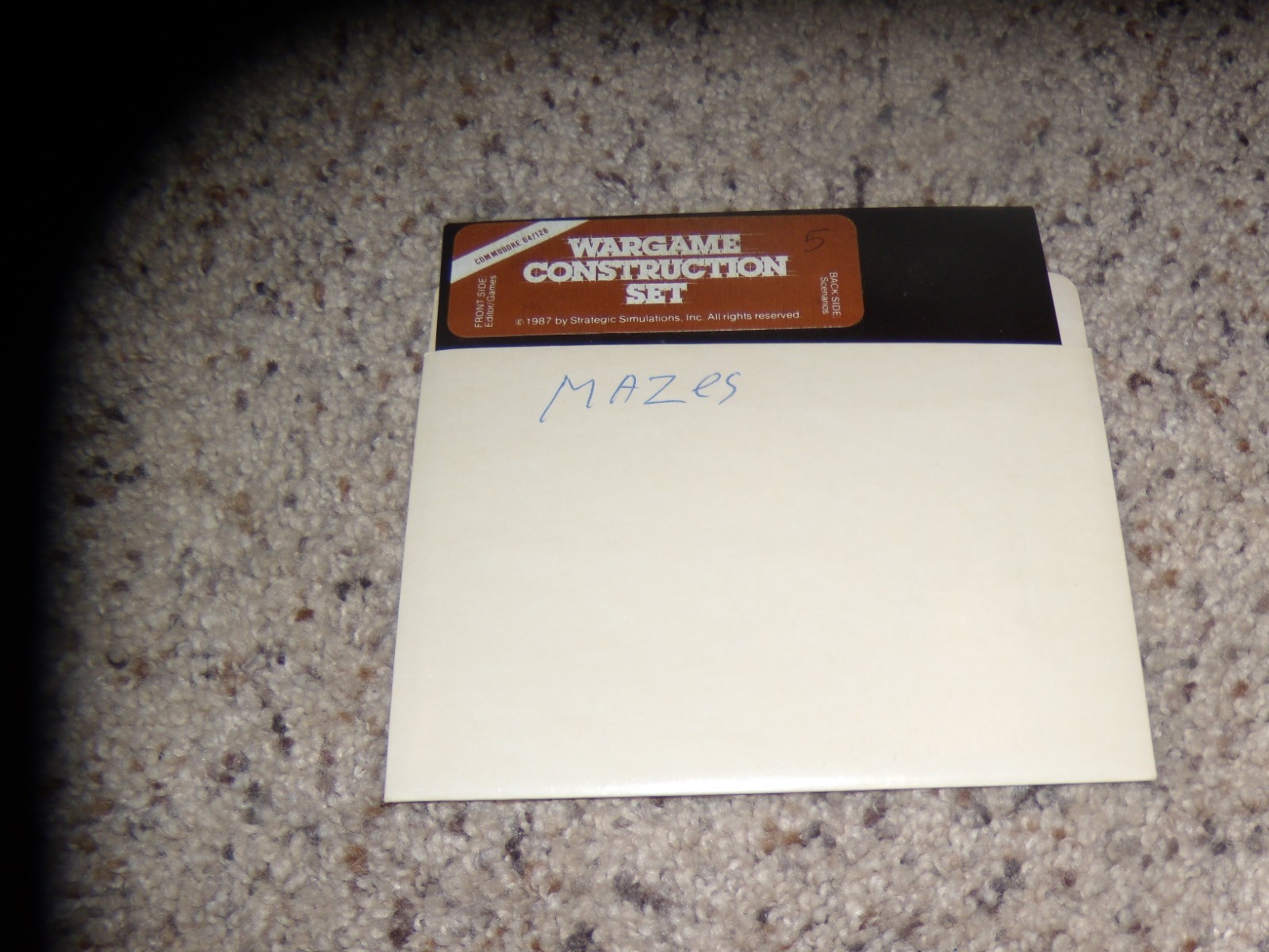 Wargame Construction Set Commodore 64 C64 5.25" disk | eBay