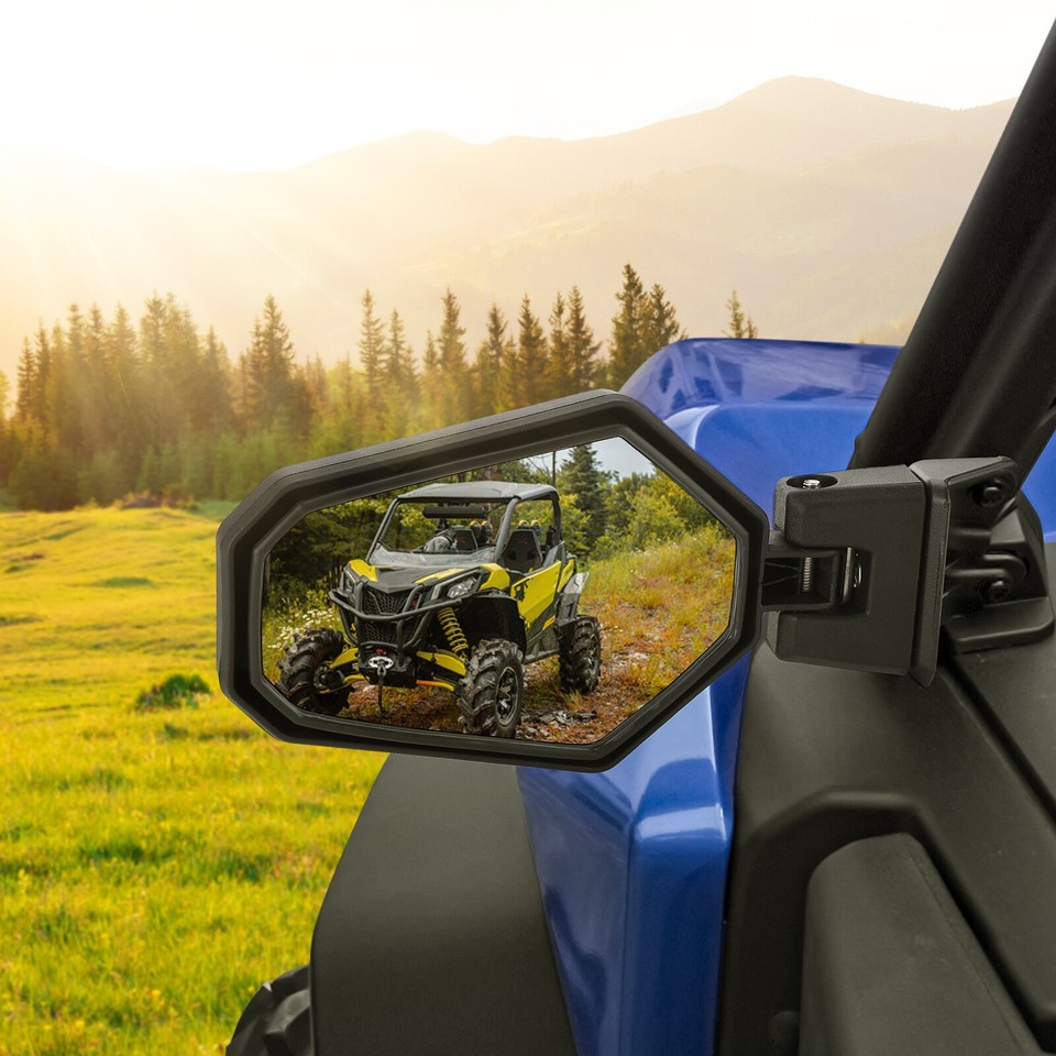 UTV Rear View Side Mirrors for 2018-2025 Can Am Maverick Sport/Trail ...