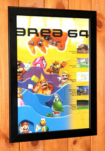 Mario Party 2 N64 Nintendo 64 Vintage Mini Rare Promo Poster / Ad Page ...