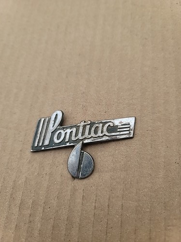1936 Pontiac Six Grille Emblem Badge Chrome Trim Molding Script | eBay