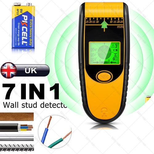 7 in 1 LCD Stud Finder Pipe Sensor Metal Wire Detector Wall Scanner ...