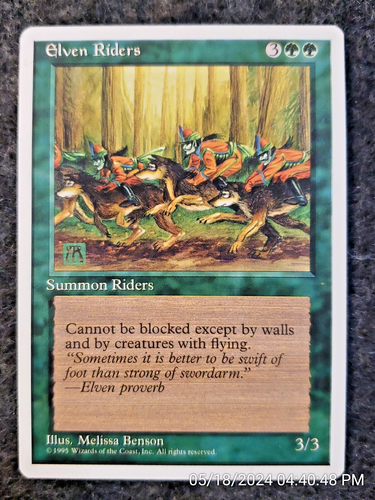 MTG Elven Riders Fourth Edition 242/379 Regular Uncommon NEAR MINT ...