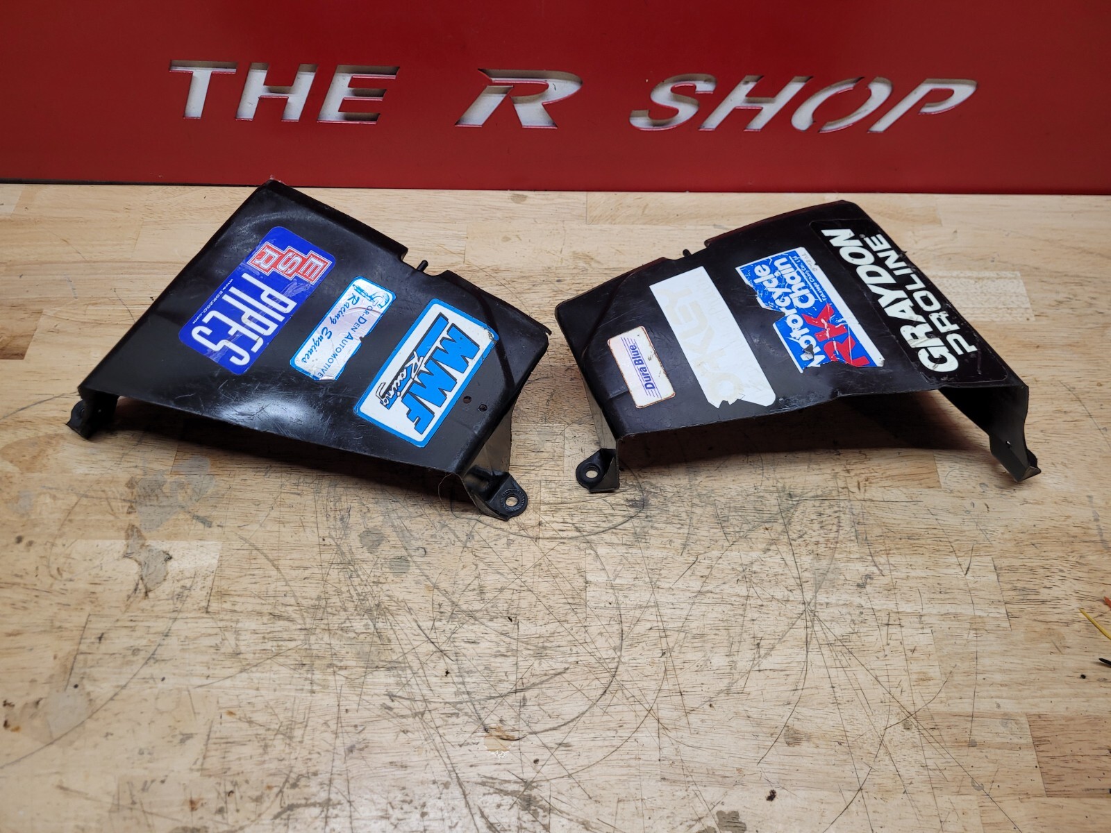 #6 Honda TRX 250R OEM 1986 1987 Radiator SHROUDS **NICE** TRX250R 1988 ...