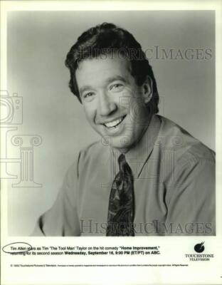 1992 Press Photo Actor Tim Allen stars as Tim 'The Tool Man' Taylor on ...