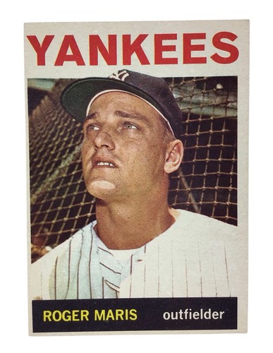 1964 Topps Roger Maris #225 NY Yankees Legend HOF Sharp Corners Vivid ...