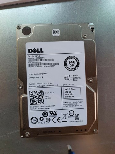 Dell 146GB 15K SAS SFF HDD 0X162K X162K ST9146852SS 9FU066-150 | eBay