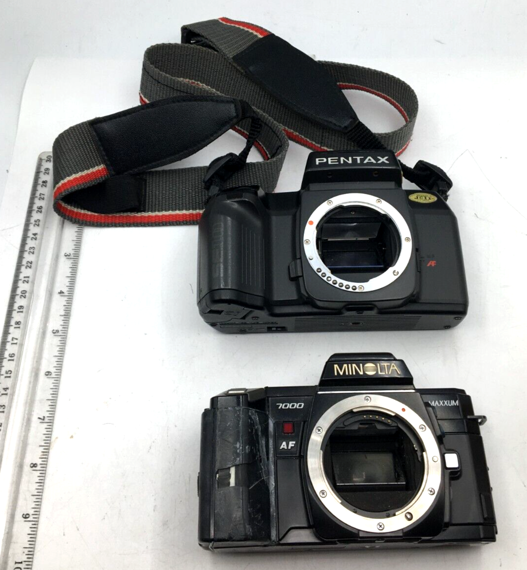 Vintage Minolta, Pentax Camera Body Lot of 2, Autofocus Maxxum 7000 ...
