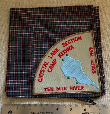 TEN MILE RIVER Crystal Lake Section Camp Keowa STAFF Pie PATCH on ...
