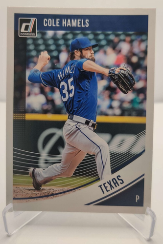 2018 Donruss #77 COLE HAMELS Texas Rangers baseball card | eBay