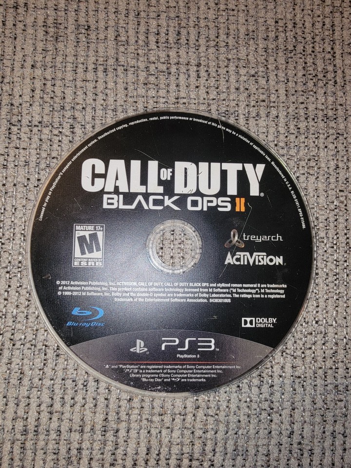 Call of Duty Black Ops 2 PS3 Sony PlayStation 3, 2012 Disc May Need ...