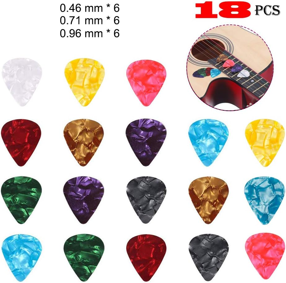Acoustic Guitar Bridge Pins Pegs Guitar Accessories Kit with Picks for ...