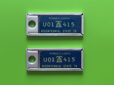 Pennsylvania License Plate 1976 Disabled American Veterans DAV Tag ...