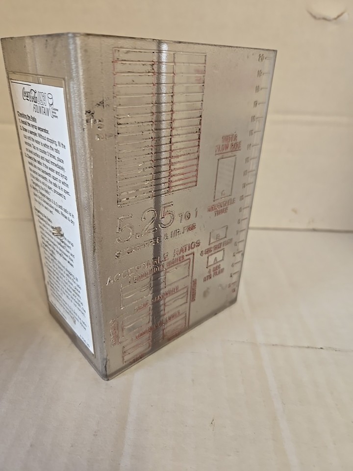 Coke, Coca Cola Authentic Brix Cup 4.75, 5.25 To 1 Ratio | eBay