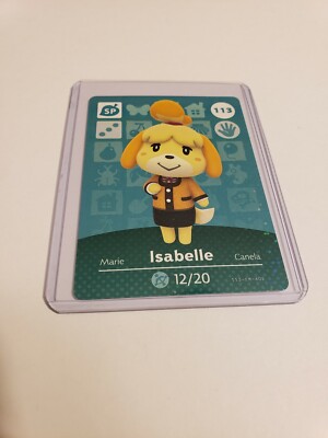 Isabelle # 113 Animal Crossing Amiibo Card Series 2 MINT NEVER SCANNED ...