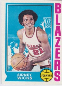 1974-75 TOPPS BASKETBALL SIDNEY WICKS #175 TRAIL BLAZERS NRMT *60857 | eBay